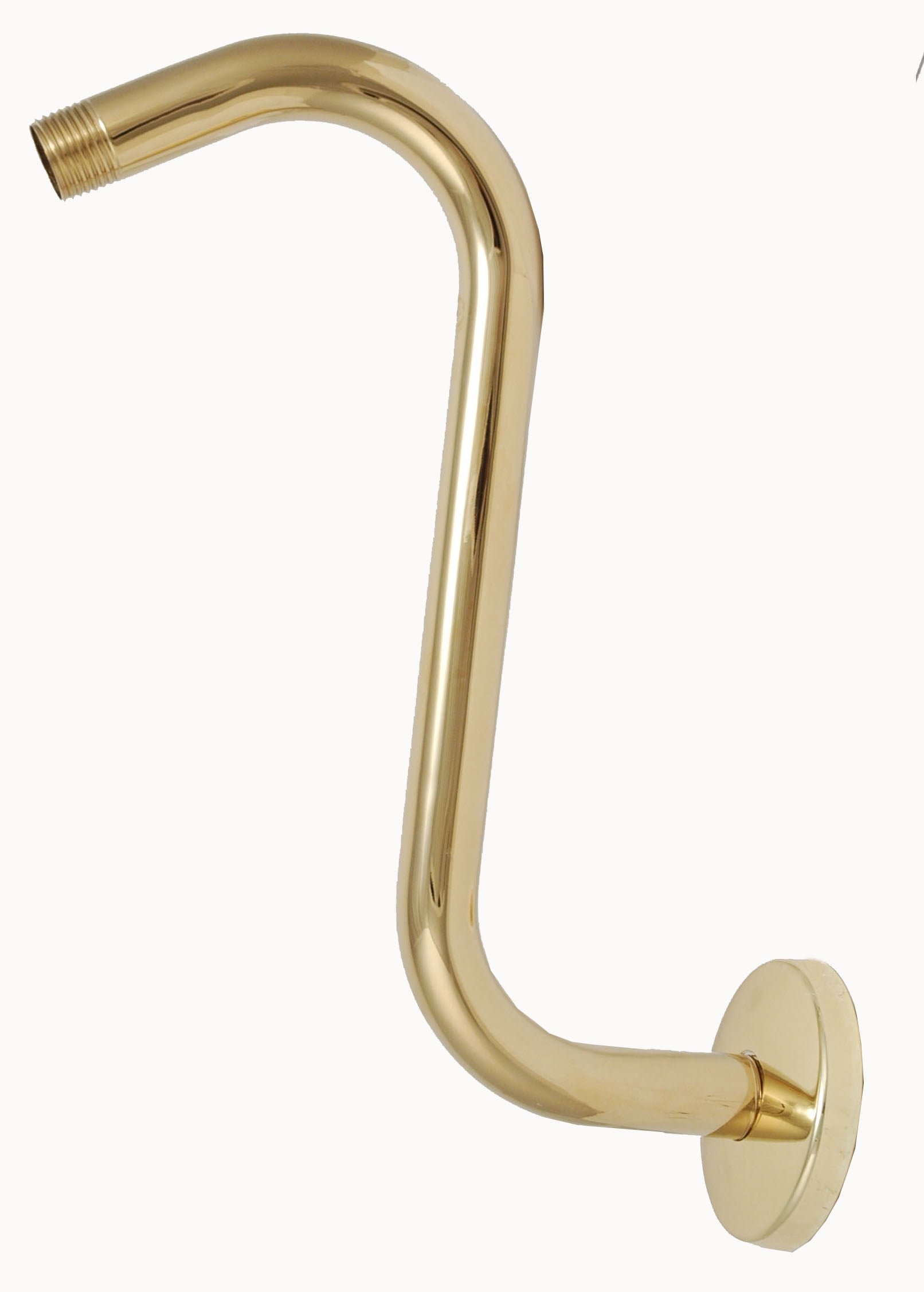 S-style Shower Arms High Rise Shower Arm, With Flanges (8", Polish ...