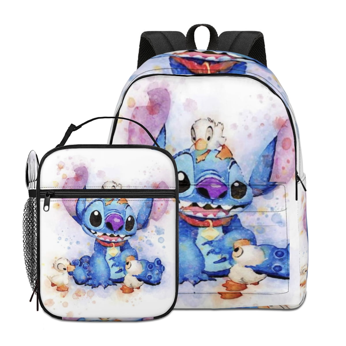 S×titch Kawaii lunch bag backpack set, men's and women's casual ...