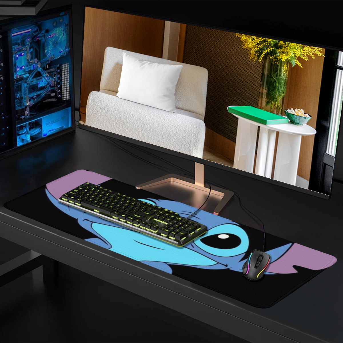 S titch cute35*16in Genshin Impact Comfortable Mouse Pad Gaming Mouse ...