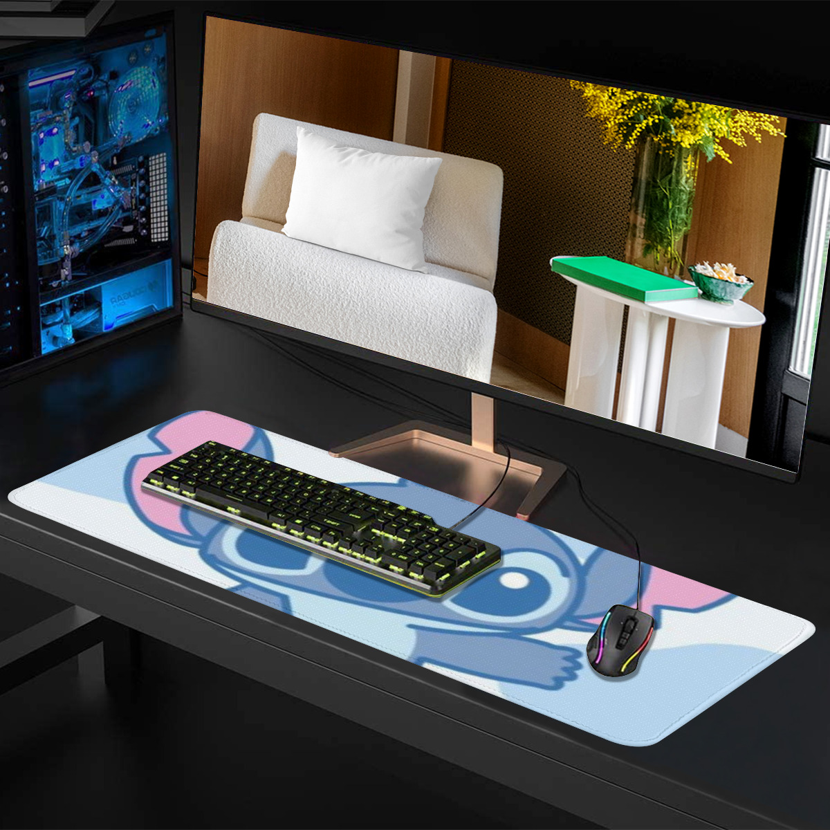 S titch cute35*16in Genshin Impact Comfortable Mouse Pad Gaming Mouse ...