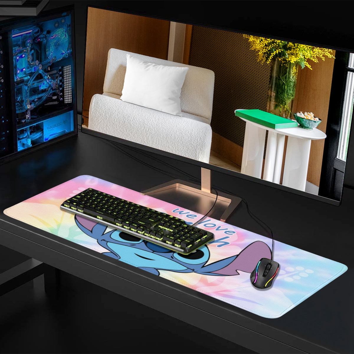 S titch cute35*16in Genshin Impact Comfortable Mouse Pad Gaming Mouse ...