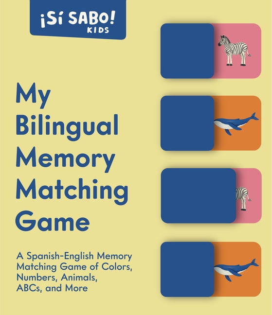 Sí Sabo Kids My First Bilingual Memory Matching Game: A Spanish-English ...