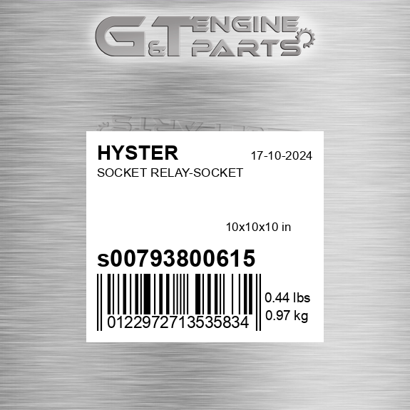 S00793800615 SOCKET RELAY-SOCKET fits HYSTER (New OEM) - Walmart.com