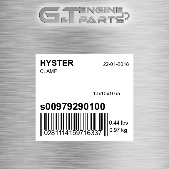 S00979290100 CLAMP fits HYSTER (New OEM) - Walmart.com