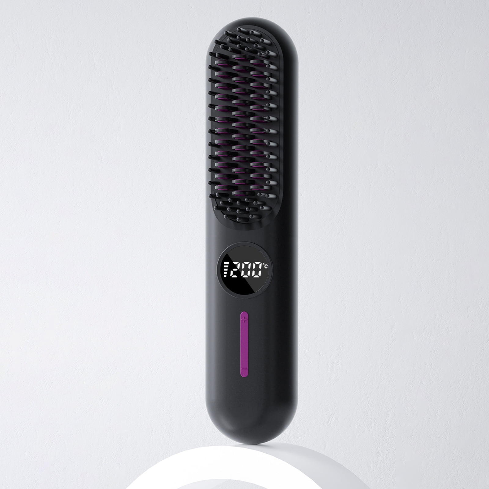 S01 Wireless Hair Straightening Comb: 7 Adjustable Temperatures, ABS Material for Fast & Even ...