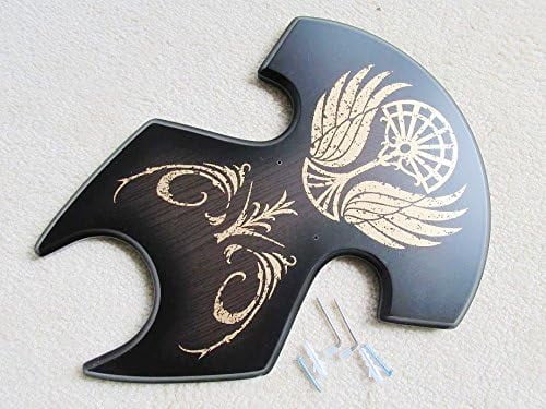 S0181 Wooden Wall Mount Display Plaque Hanger for Medieval Long Sword ...