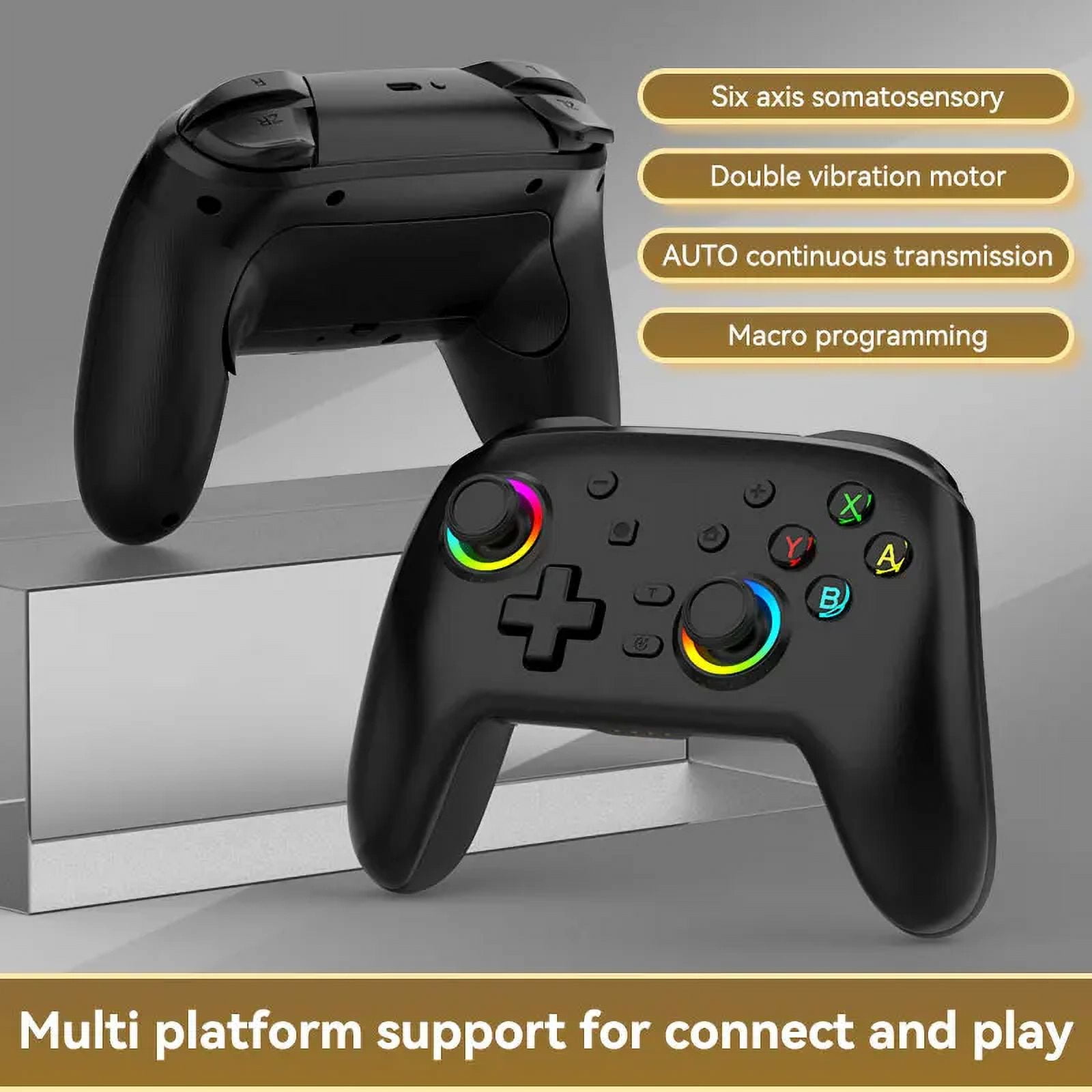 S08 Multi-Platform BT Wireless Gamepad For Console Controller with Six ...