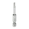 Uxcell S1 Magnetic Square Screwdriver Bit 1/4" Hex Shank 2" Length ...