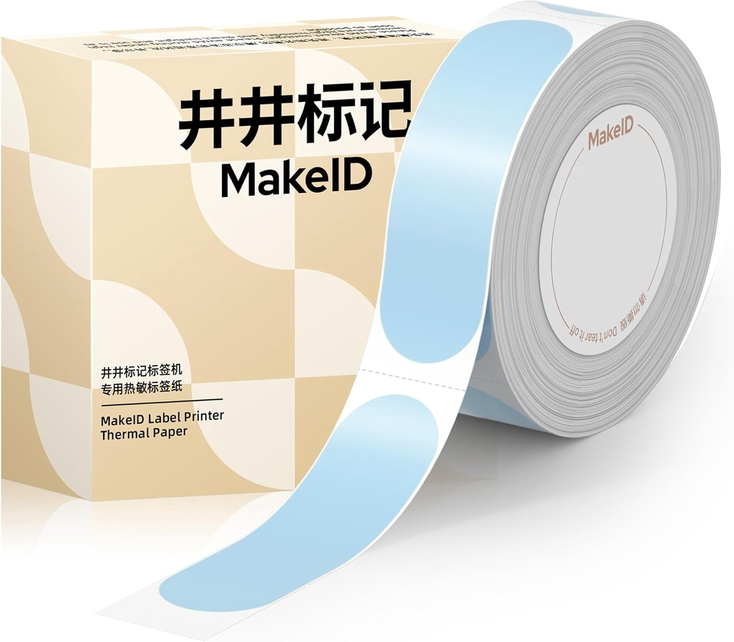 S1/S1 Label Tape Blue, Thermal Paper Self-Adhesive Laminated Label Tape ...