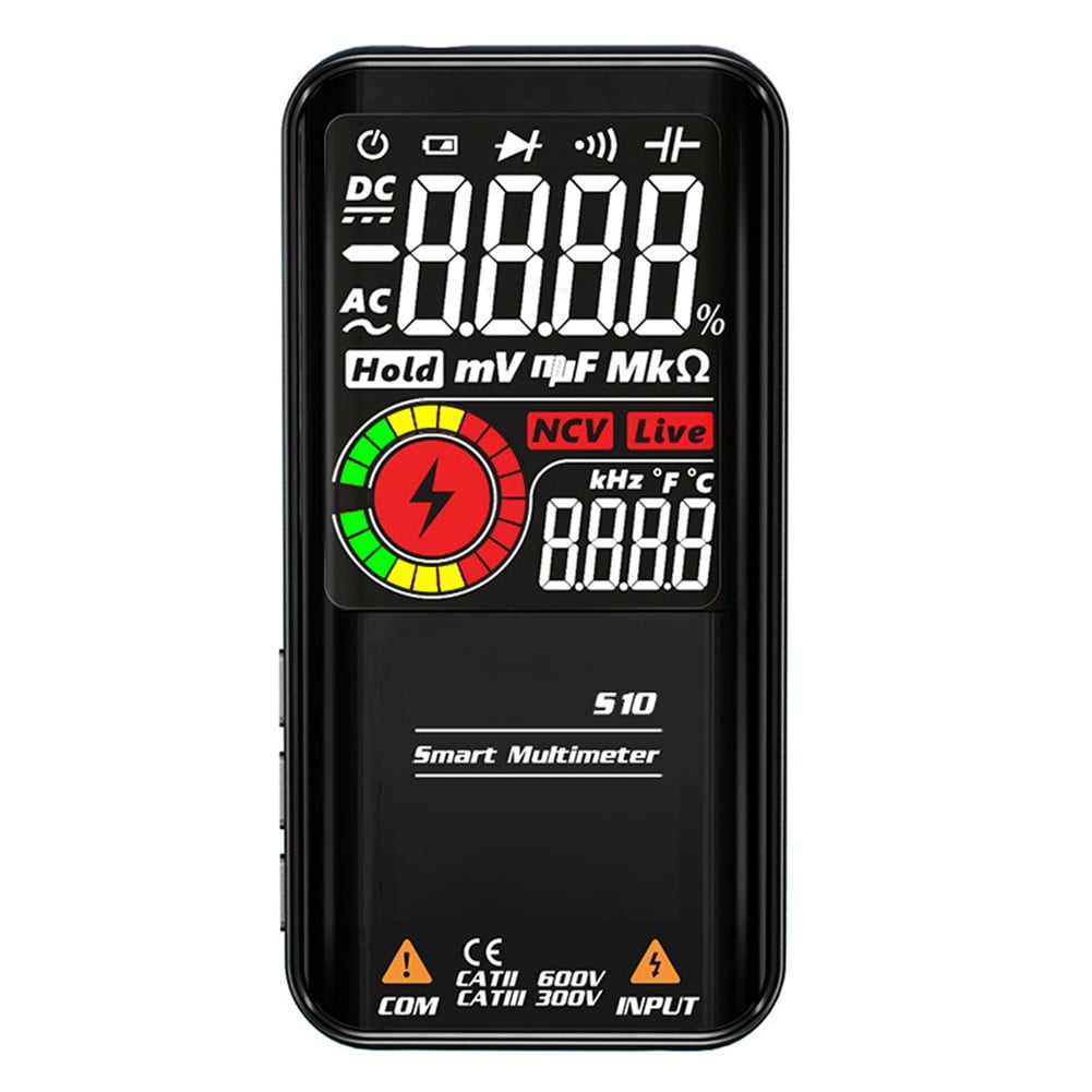 S10 Digital Multimeter Smart DC AC Voltage Ohm Diode Tester Detector ...