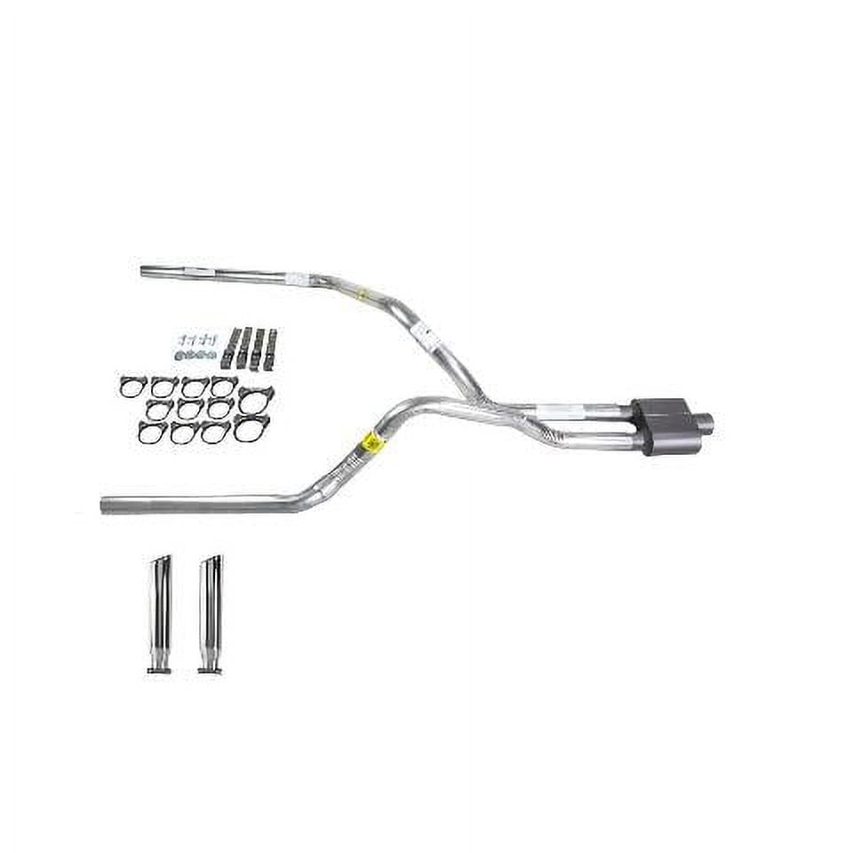 S10 / S15 83-94 dual exhaust 2.5 pipe 1 chamber muffler RC Tip ...