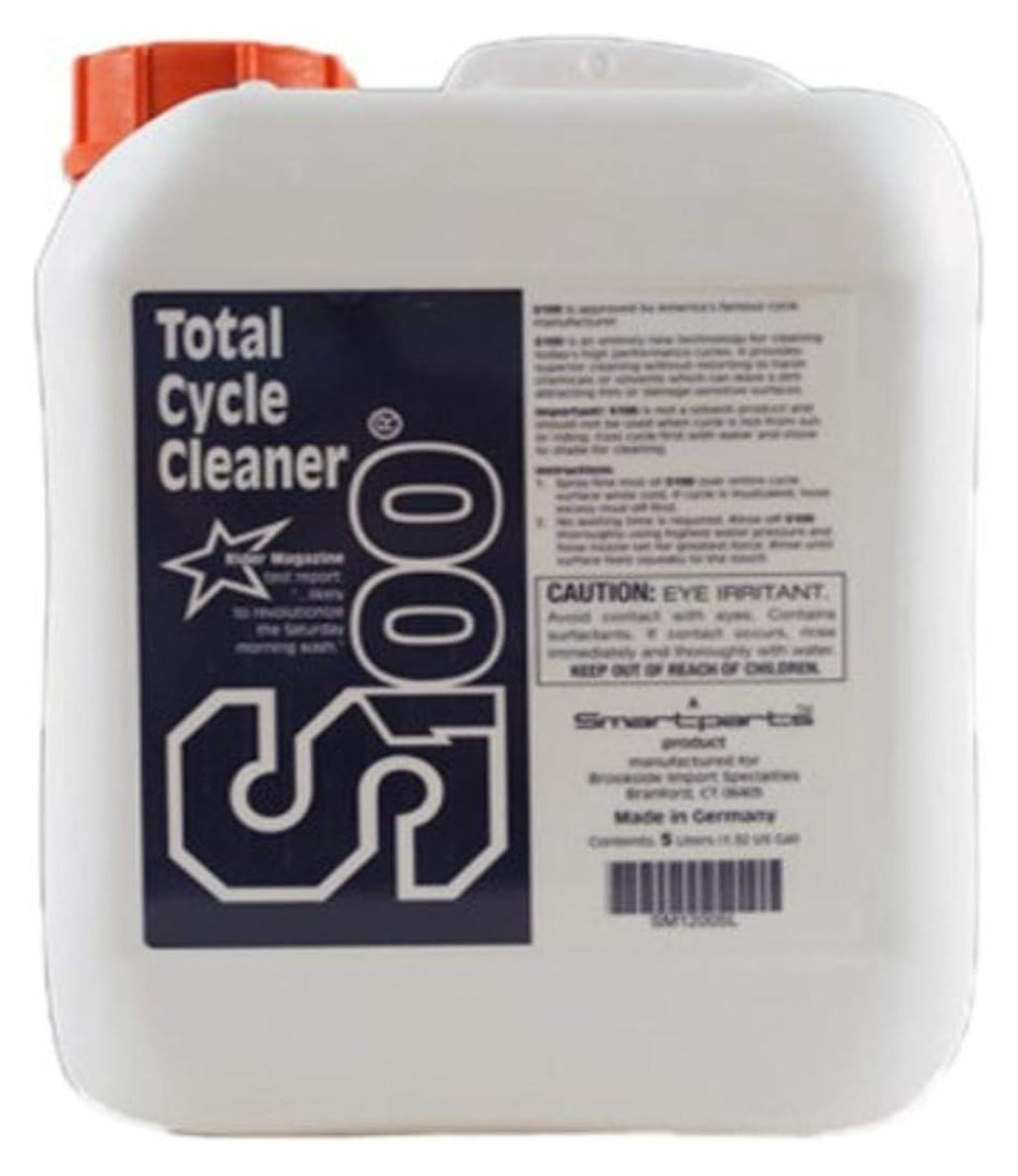 S100 12005L Total Cycle Cleaner Bottle, 1.32 Gallon (Pack of 1 ...