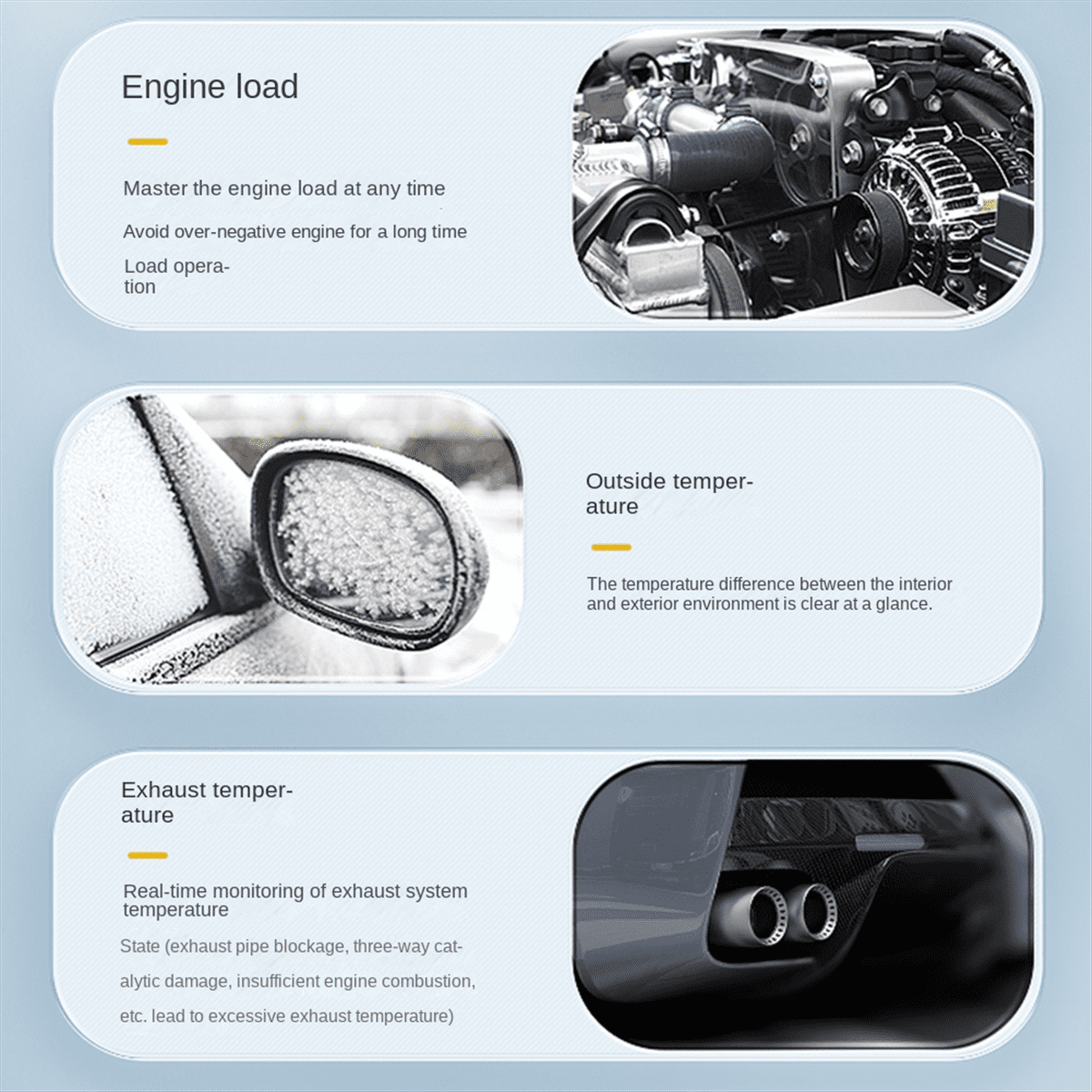 S100 Dual Display HUD Head-Up Display OBD Multi-Function Vehicle ...