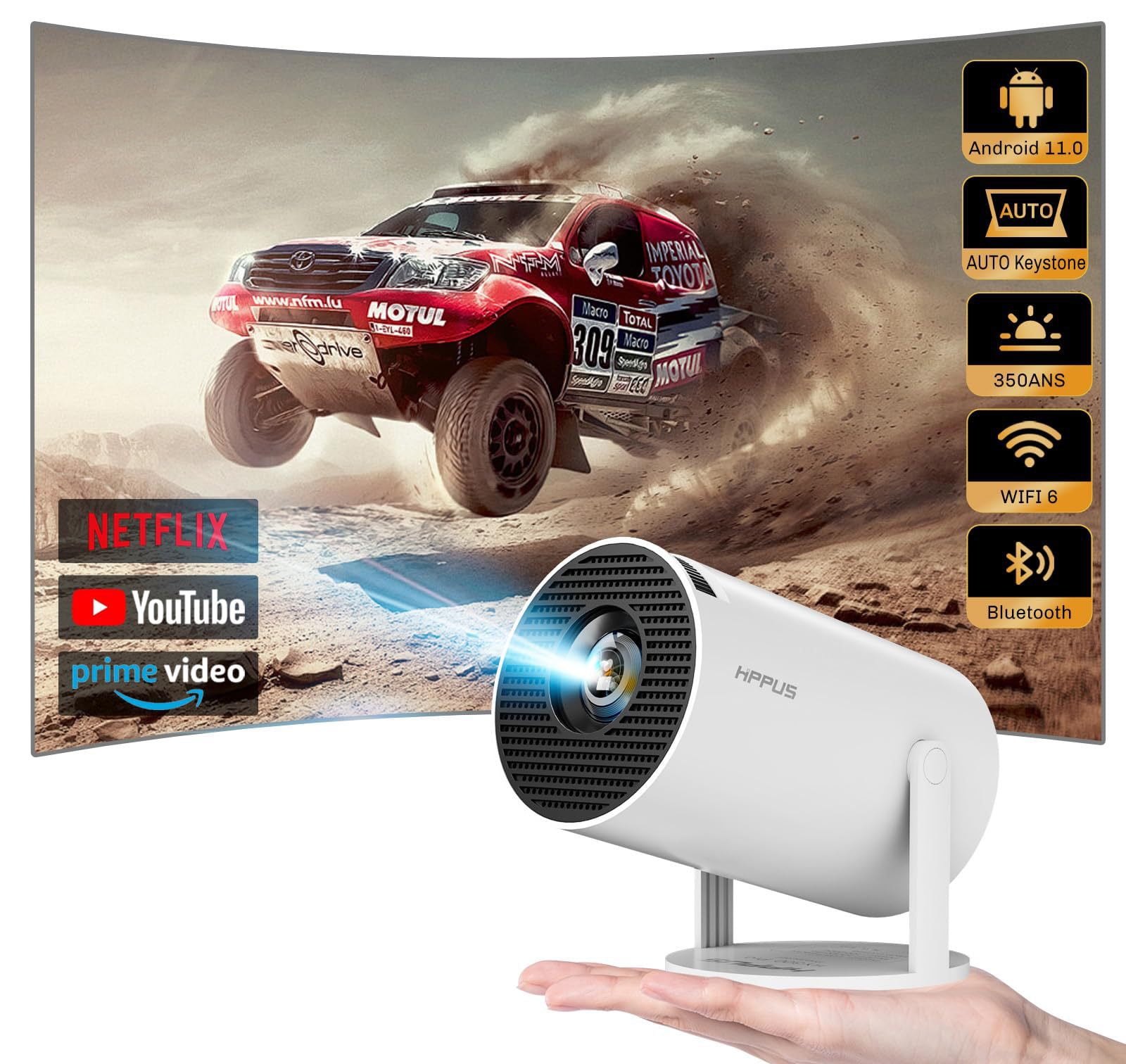 S100 projector WIFI projection screen home Android 11 projector cannon ...