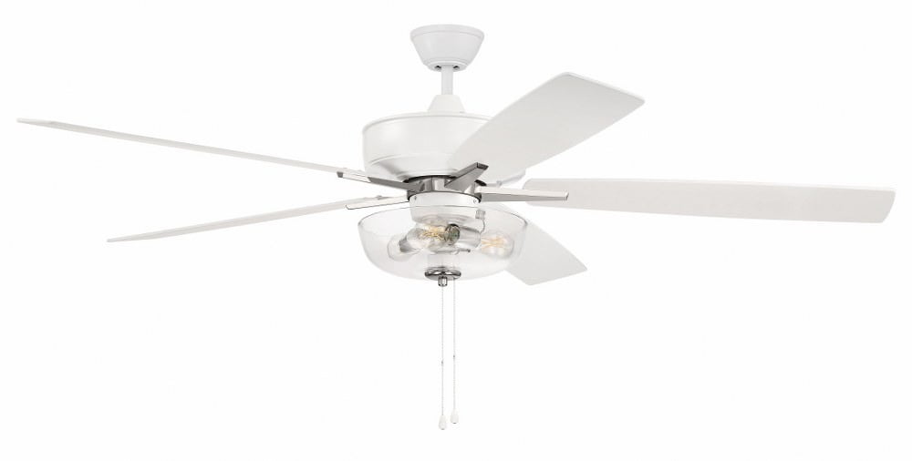 Craftmade Lighting - Super Pro - 5 Blade Ceiling Fan with Light Kit-17. ...