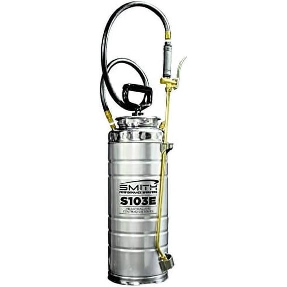 S103E 3.5-Gallon Stainless Steel Concrete Sprayer for Solvent or Water ...
