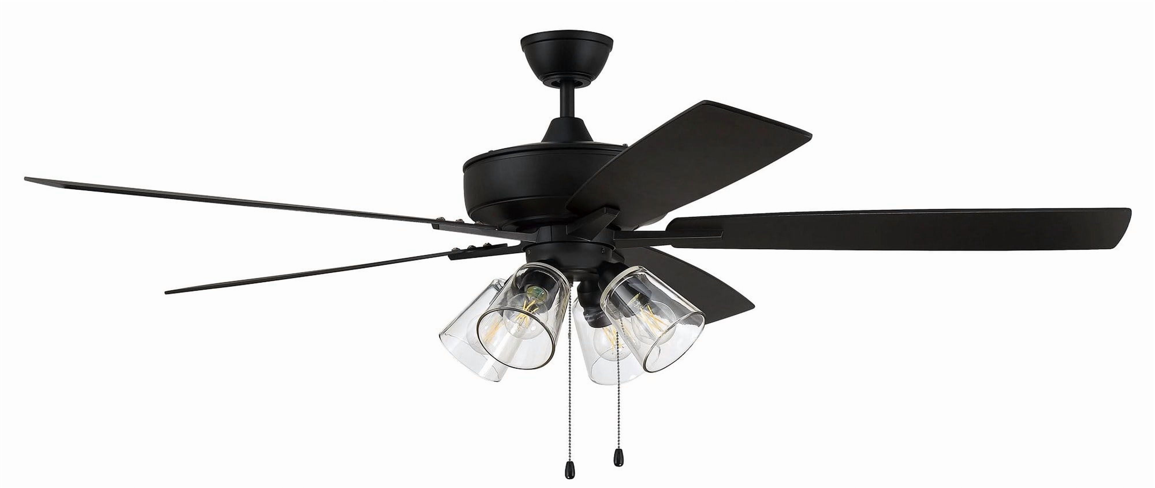 Craftmade 60" Super Pro 104 Ceiling Fan 60 - Flat Black - Walmart ...