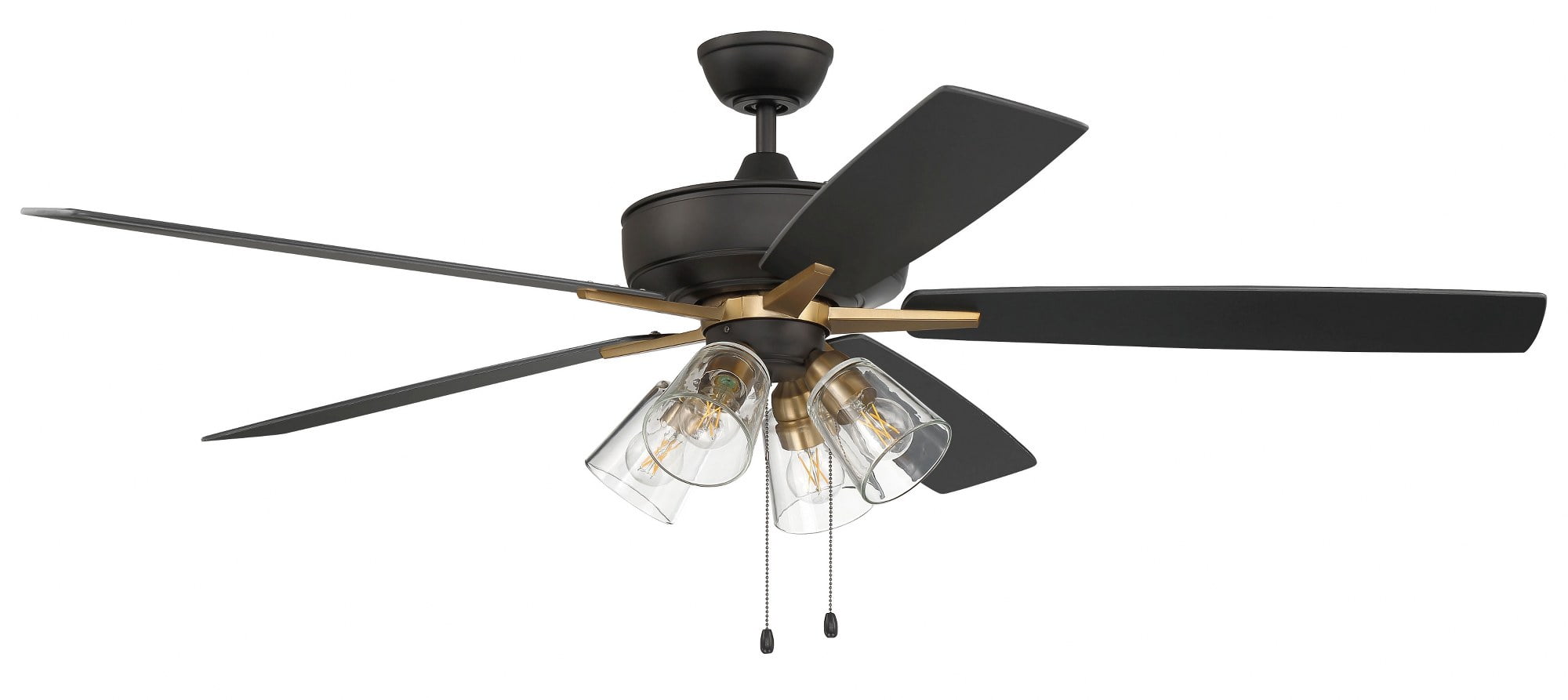 S104FBSB5-60BWNFB-Craftmade Lighting-Super Pro - 5 Blade Ceiling Fan ...