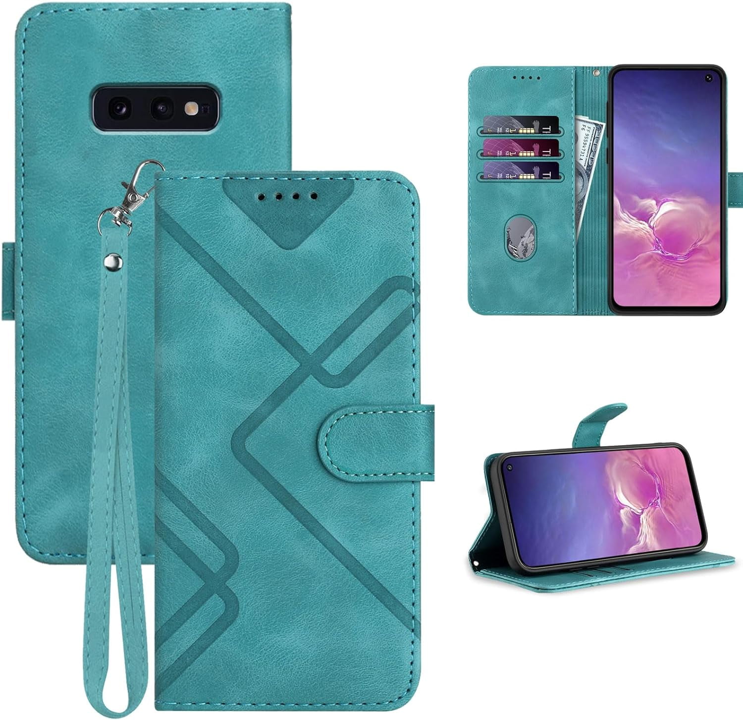S10e Wallet Case,for Galaxy S10e Case,Card Holder Leather Kick-Stand ...