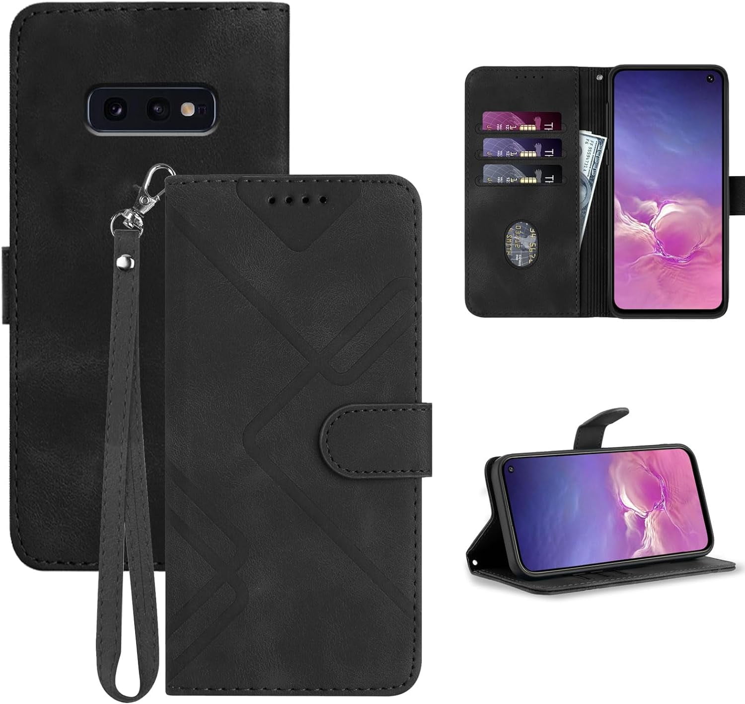 S10e Wallet Case,for Galaxy S10e Case,Card Holder Leather Kick-Stand ...