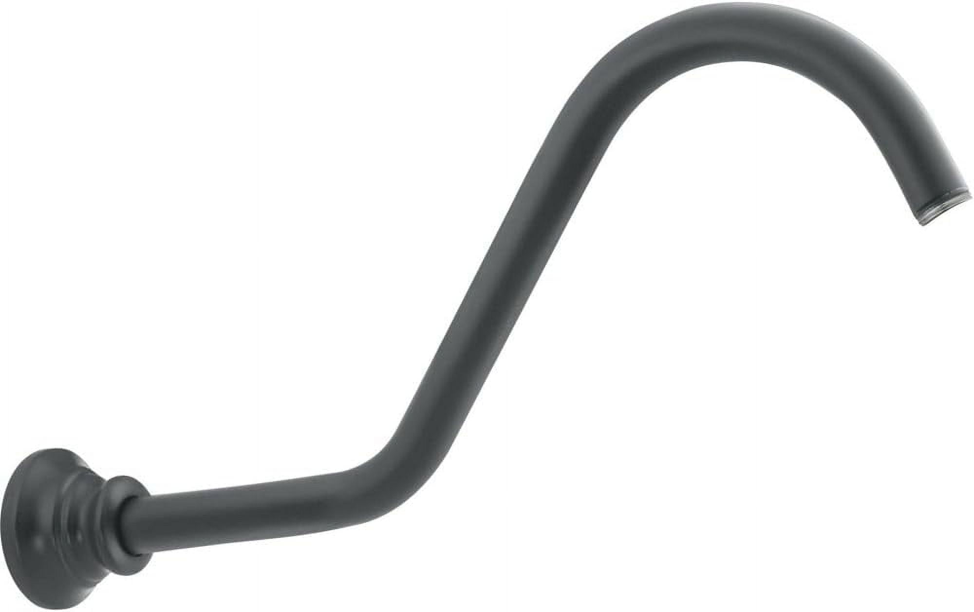 S113WR Waterhill Replacement Curved Shower Arm Extension, Wrought Iron ...