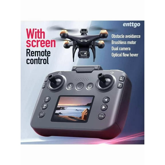 D6 Air Drone with 2 Batteries, HD Dual ESC Camera, 540° Obstacle ...