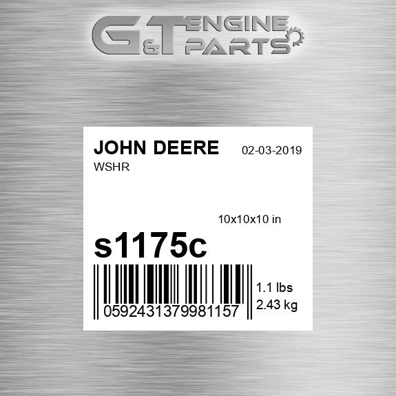 S1175C WSHR fits JOHN DEERE (New OEM) - Walmart.com