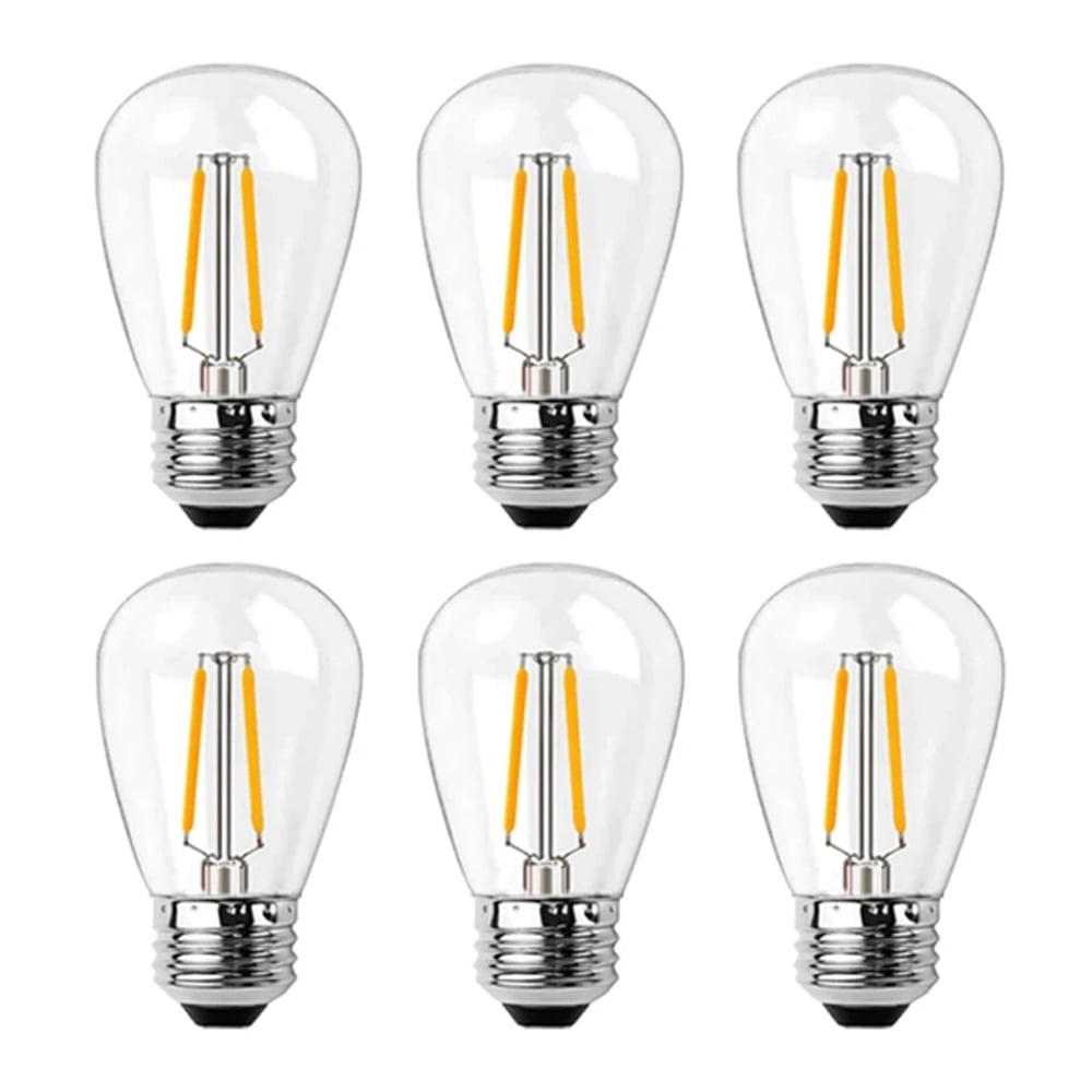 S14 2W String Light Replacement Bulb, Shatterproof Led Filament Bulb ...