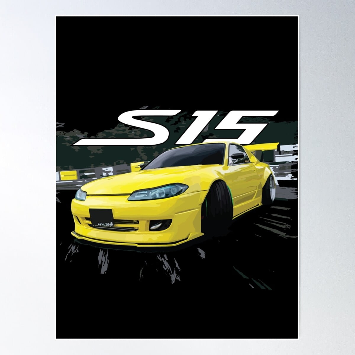 S15 Silvia Spec R Style Jdm Drift Power Stance Poster Wall Art, Modern ...