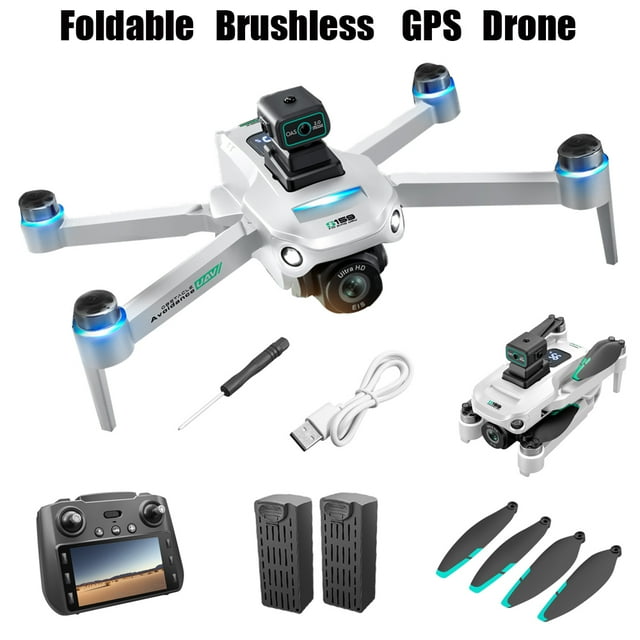 S159 GPS Drone for Adults,Foldable RC Drones with 8K Dual HD Cameras,5G WiFi FPV Quadcopter with ...
