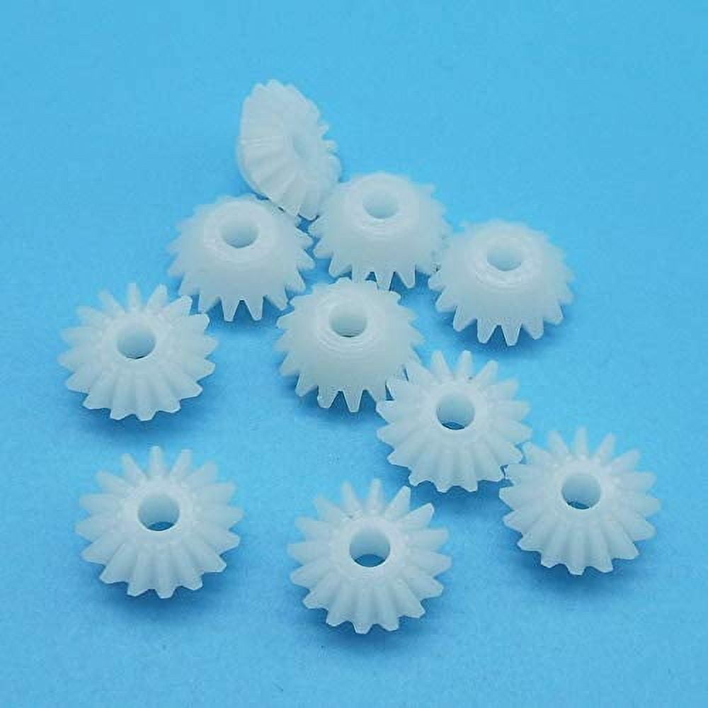 S163A 0.5M Bevel Pinions 16 Teeth 3mm Shaft Hole Plastic Bevel Gear Toy ...