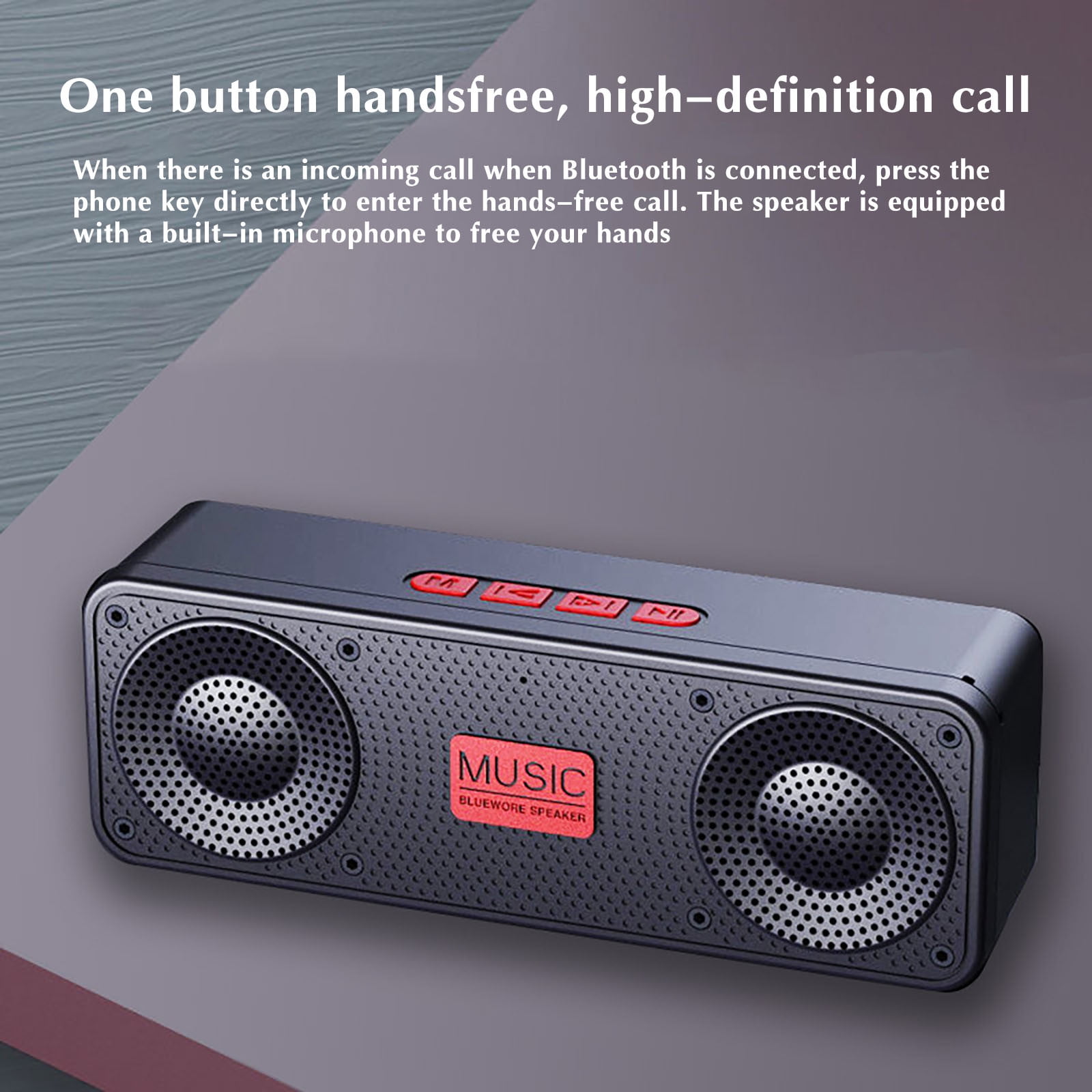 S18 Portable Bluetooth Speaker - 6.5x1.57x2.2in Outdoor Subwoofer with ...