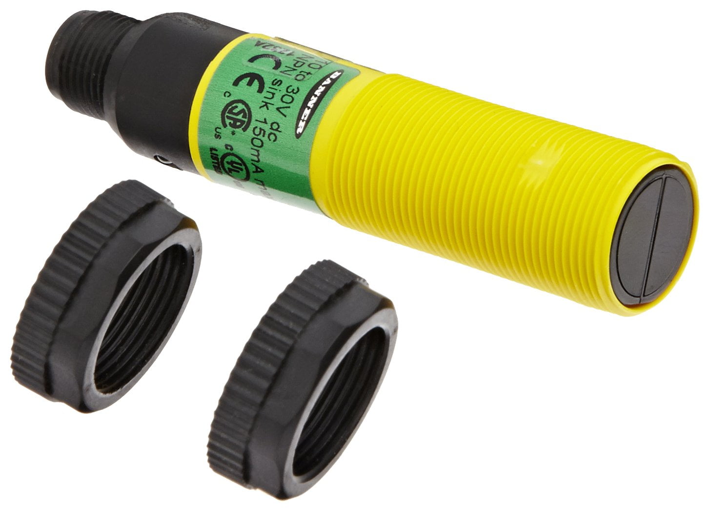 S18SN6DQ EZ Barrel-Style Sensor, Diffuse Sensing Mode, 4-Pin Euro-Style ...