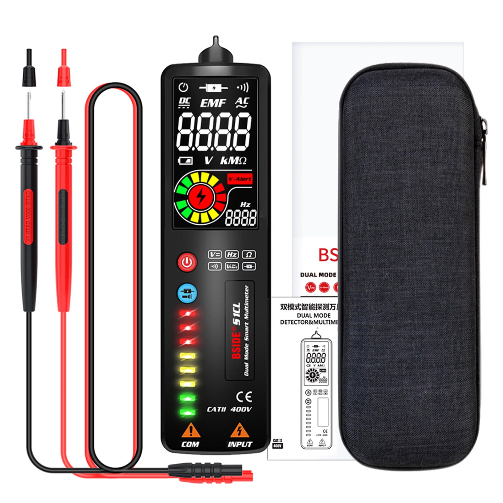 S1CL Dual Mode True RMS Digital Multimeter & Voltage Detector Handheld ...