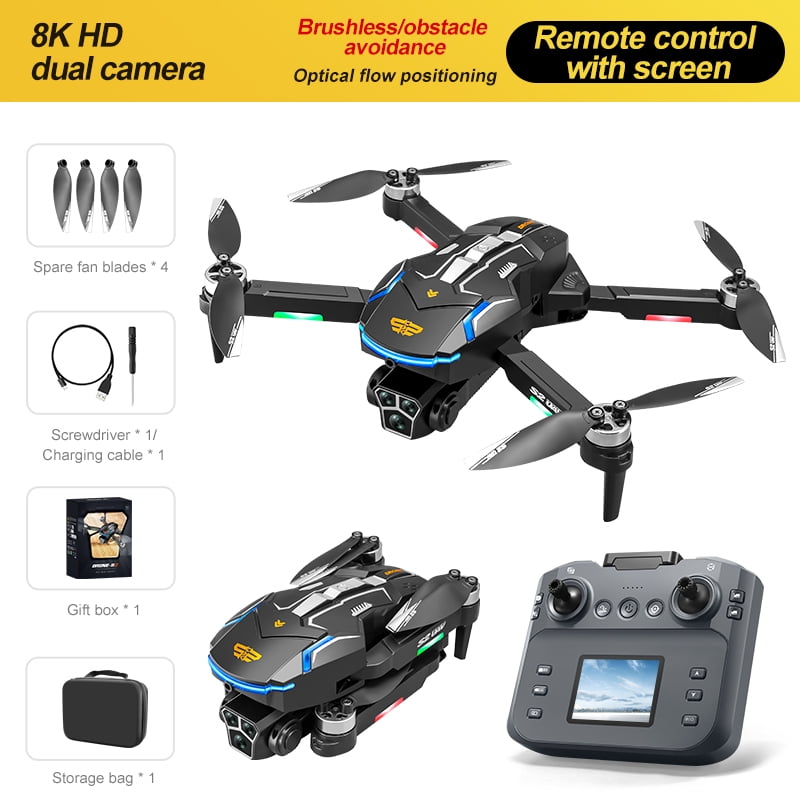 S2 Drone, 8K HD Dual Camera, Intelligent Obstacle Avoidance, 4 ...