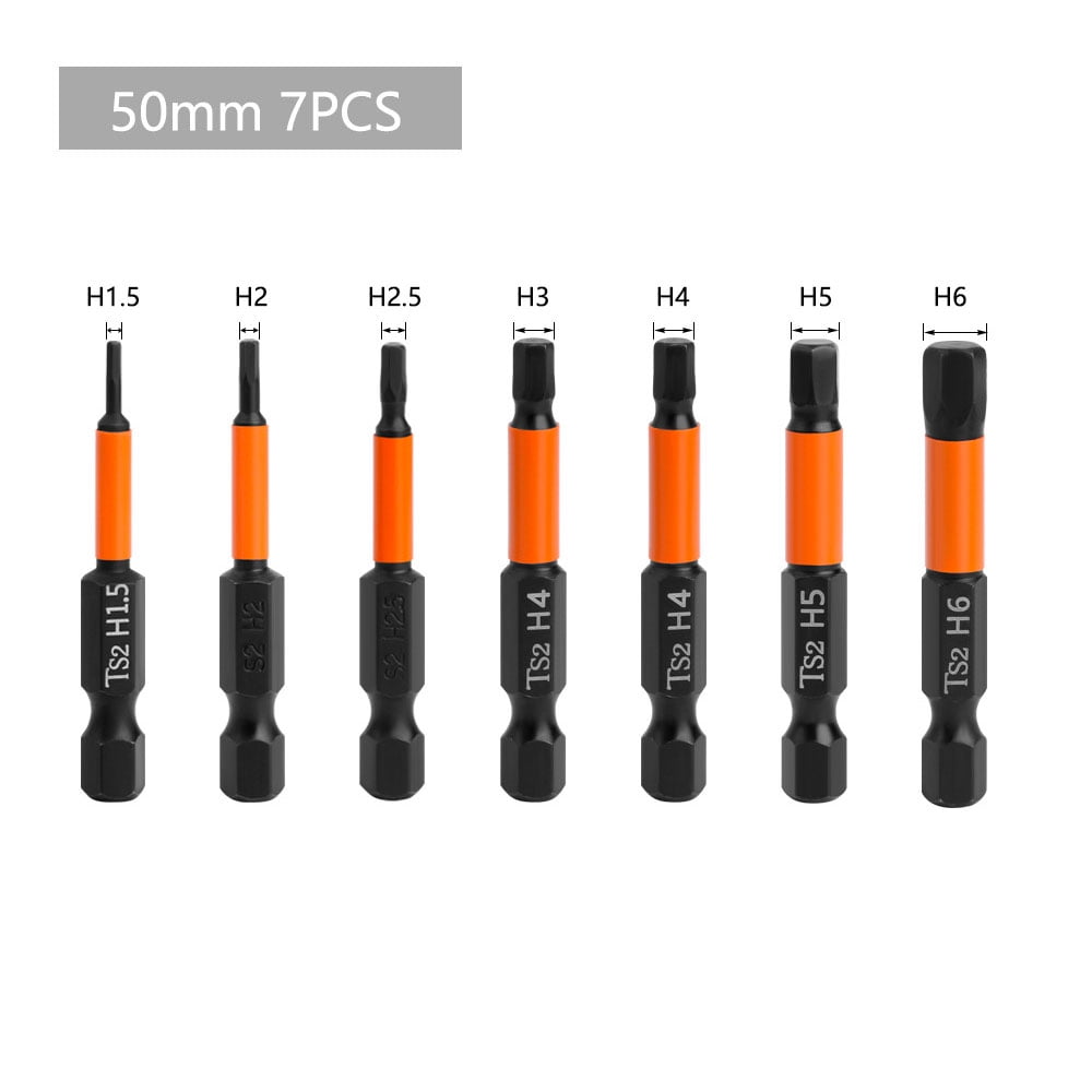 1/4 Hex Shank Bits 5-Pack 1.5mm Hex Head Drill Bits - 1/4 Inch Hex ...