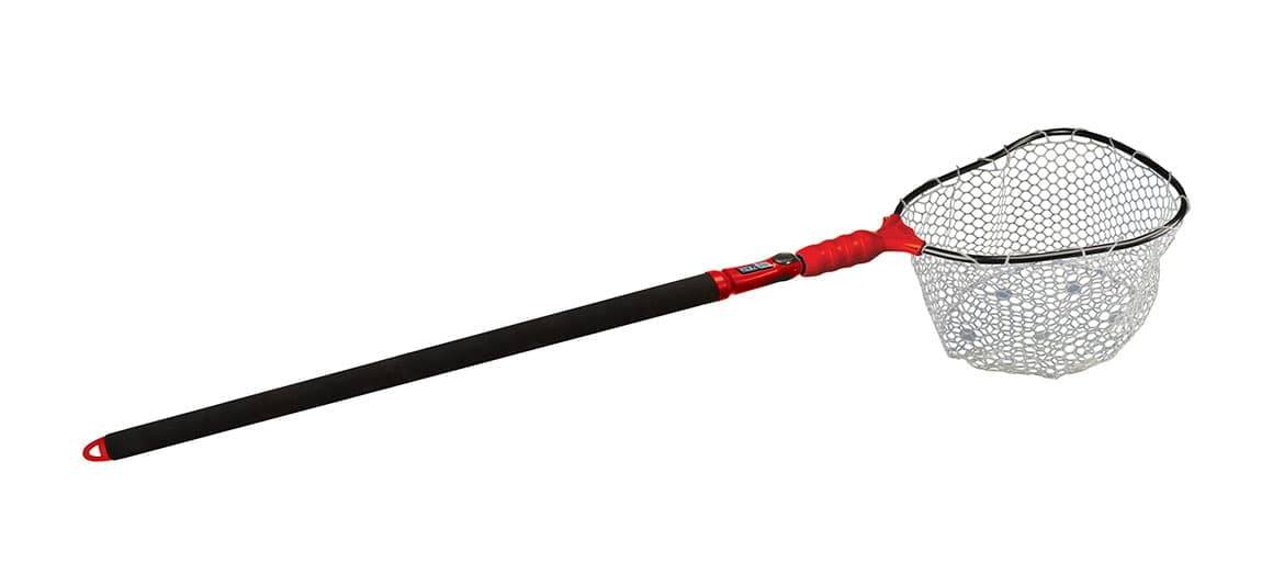S2 Slider-Reach Long Handle Fishing Medium Clear Rubber Net - Walmart.com