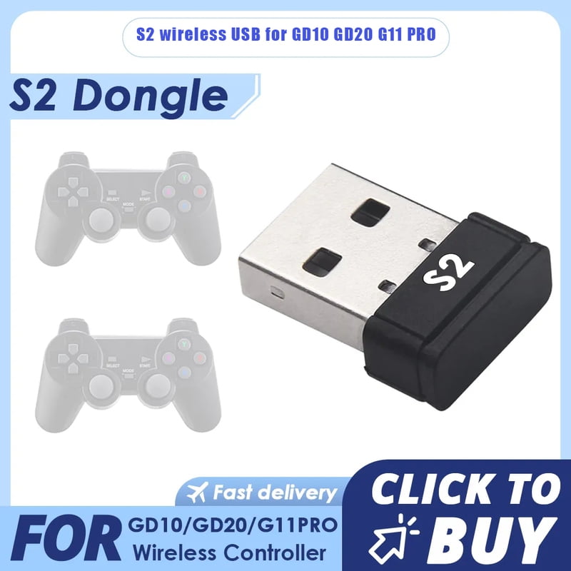 S2 USB dongle for GD10 4K Game Stick Game Stick for gamepad wireless ...