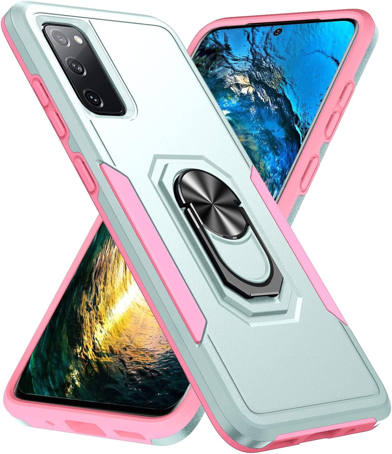 S20 FE Phone Case for S20 FE Case, with Magnetic Ring Shockproof ...