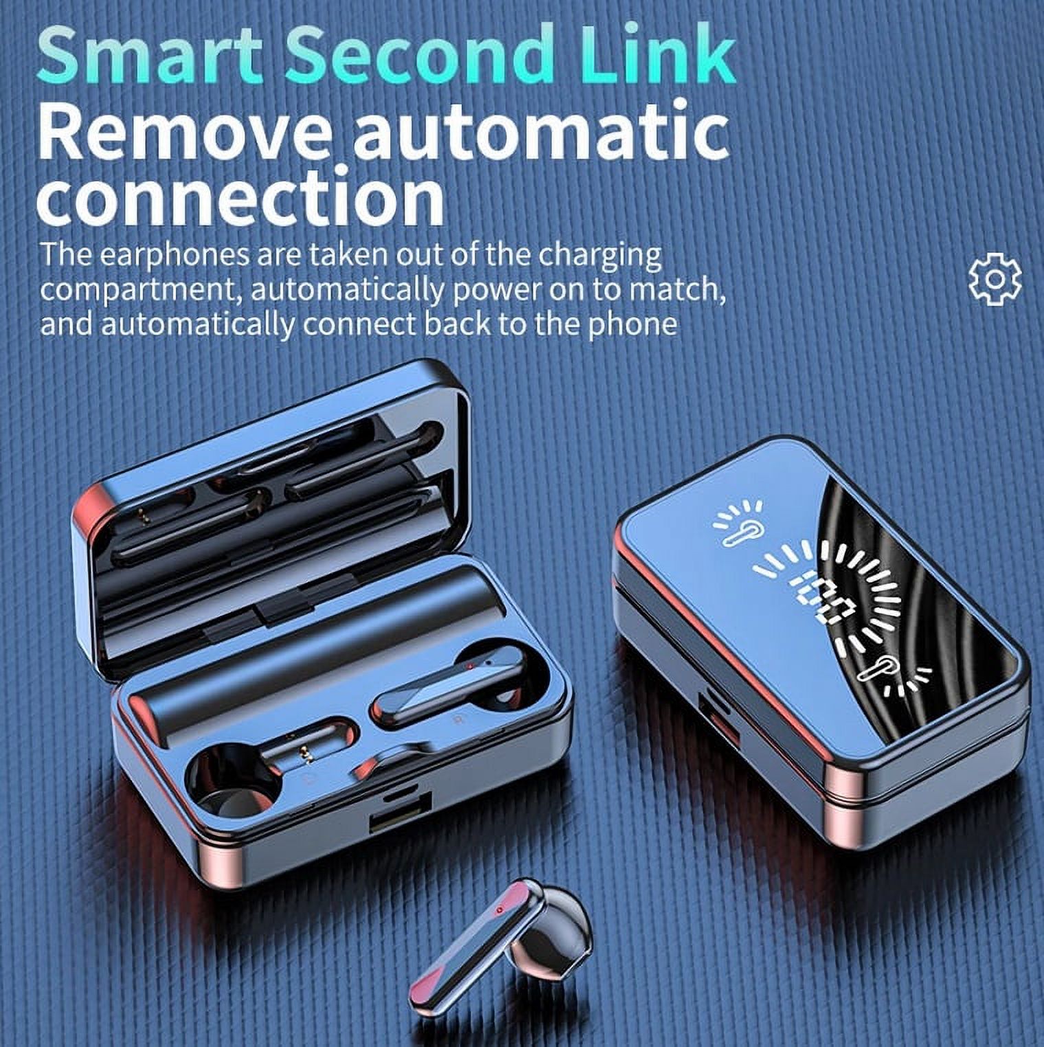 S20 Mirror Surface Wireless Bluetooth Headset Mini Invisible Long ...