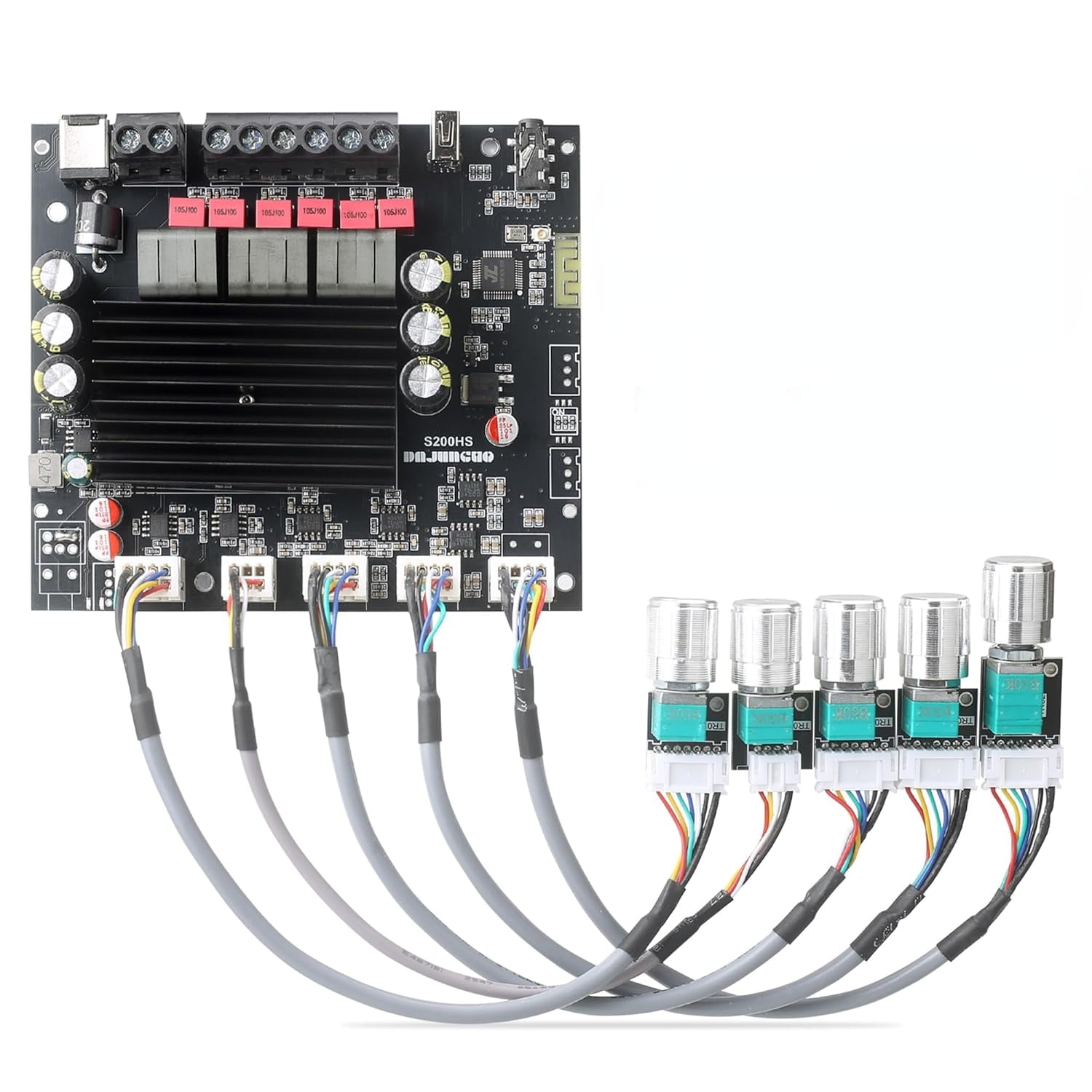 S200HS-W Power Amplifier Board Bluetooth5.2 TPA3221 Chip with Subwoofer ...