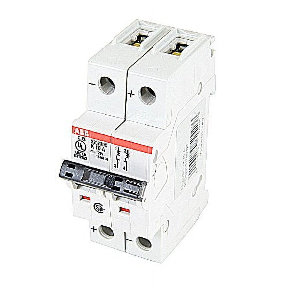 S200UDC MCB 2P K 10A 60 VDC BCPD - Walmart.com