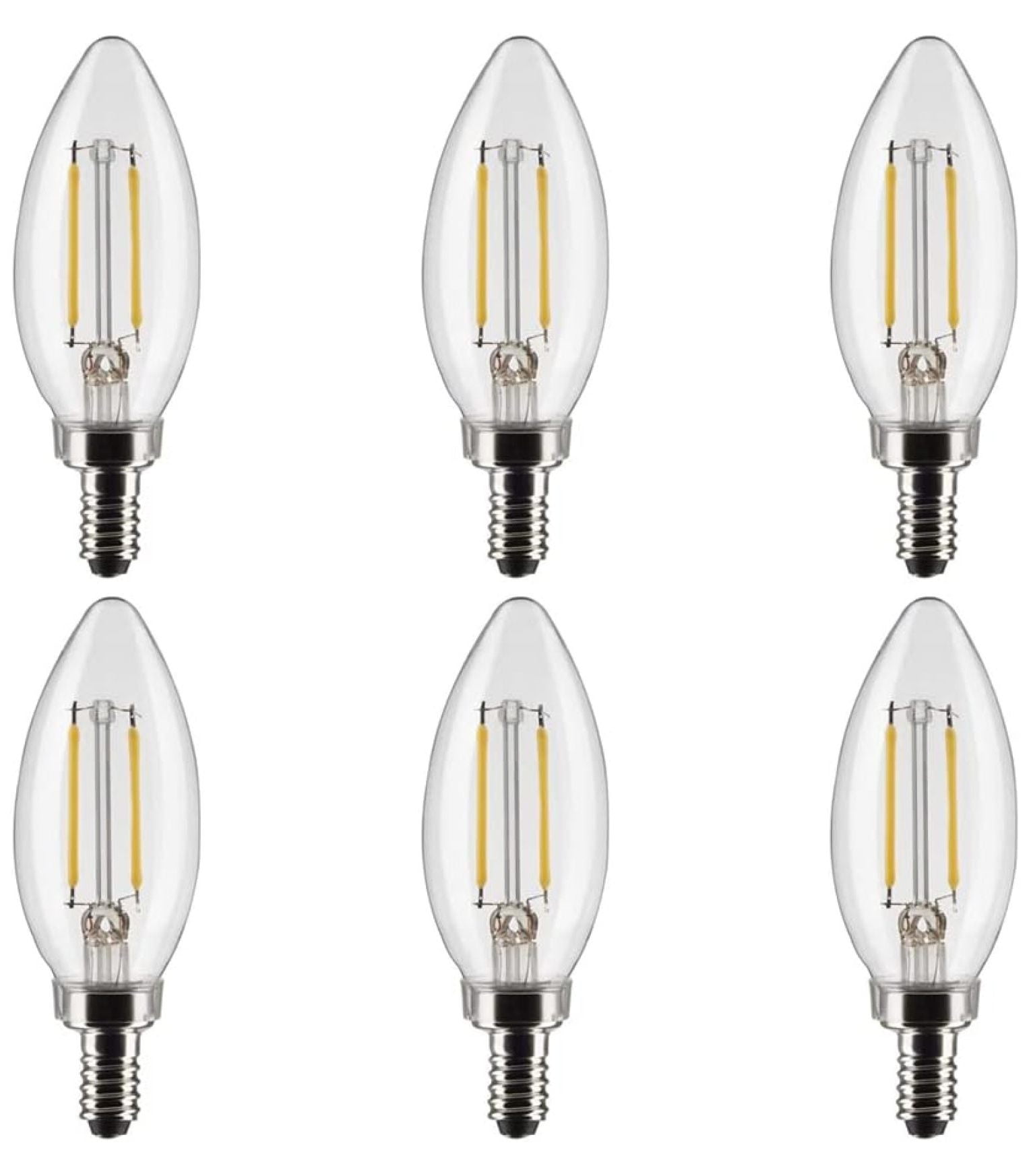 S21262 3B11/LED/927/CL/120V/E12-6 Pack - Walmart.com
