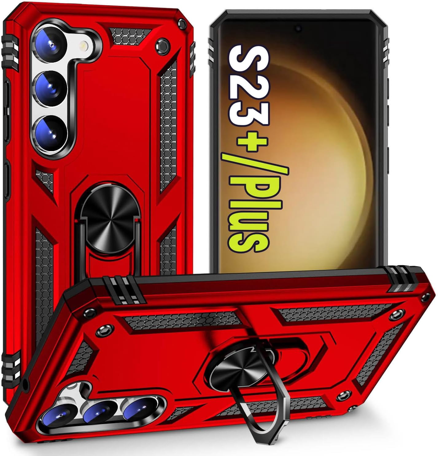 S23+ Case:ZOEII for Samsung Galaxy S23 Plus Case for S23 Plus,Heavy ...