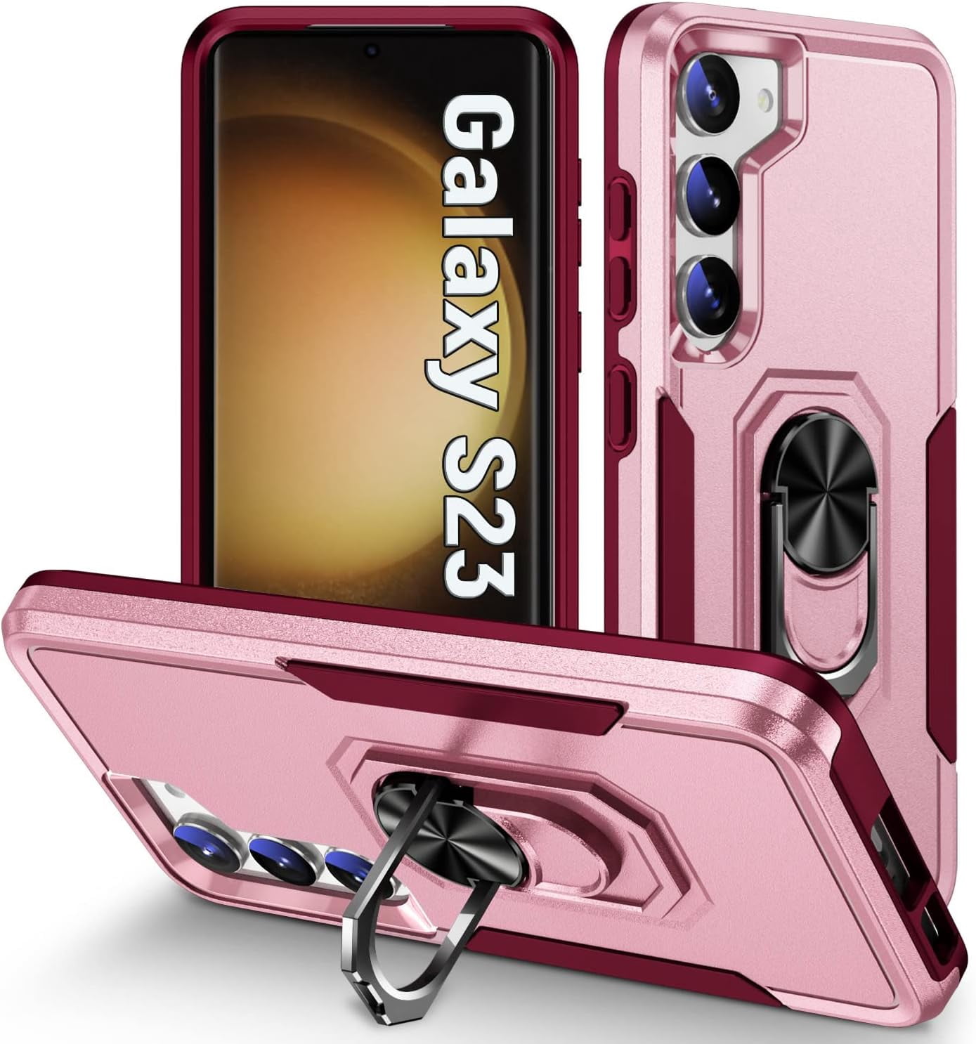 S23 Case for S23 Phone Case, Galaxy S23 Case with Stand,with 360 ...