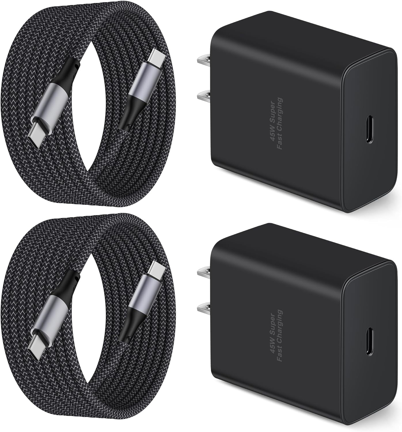 S24/S24 Ultra Samsung Fast Charger Type C, 2-Pack 45W USB C Super Fast ...