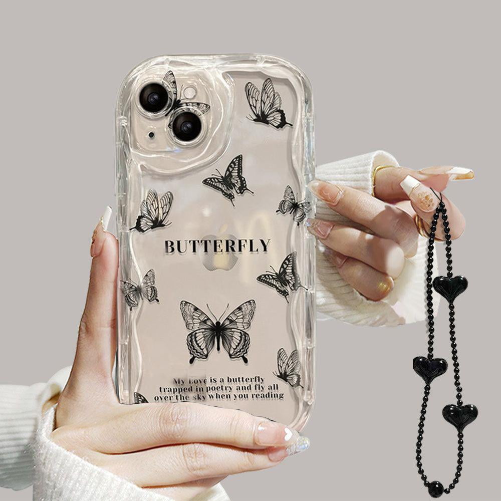 S24 Ultra 3D Flower Chain Lanyard Phone Case For Samsung Galaxy A54 5G A55 A35 A25 A15 Soft Wavy ...