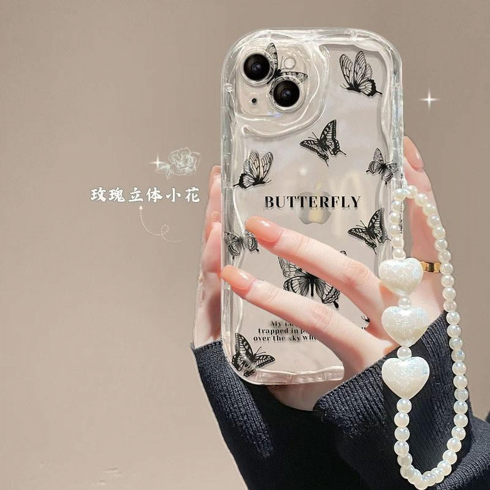 S24 Ultra 3D Flower Chain Lanyard Phone Case For Samsung Galaxy A54 5G A55 A35 A25 A15 Soft Wavy ...