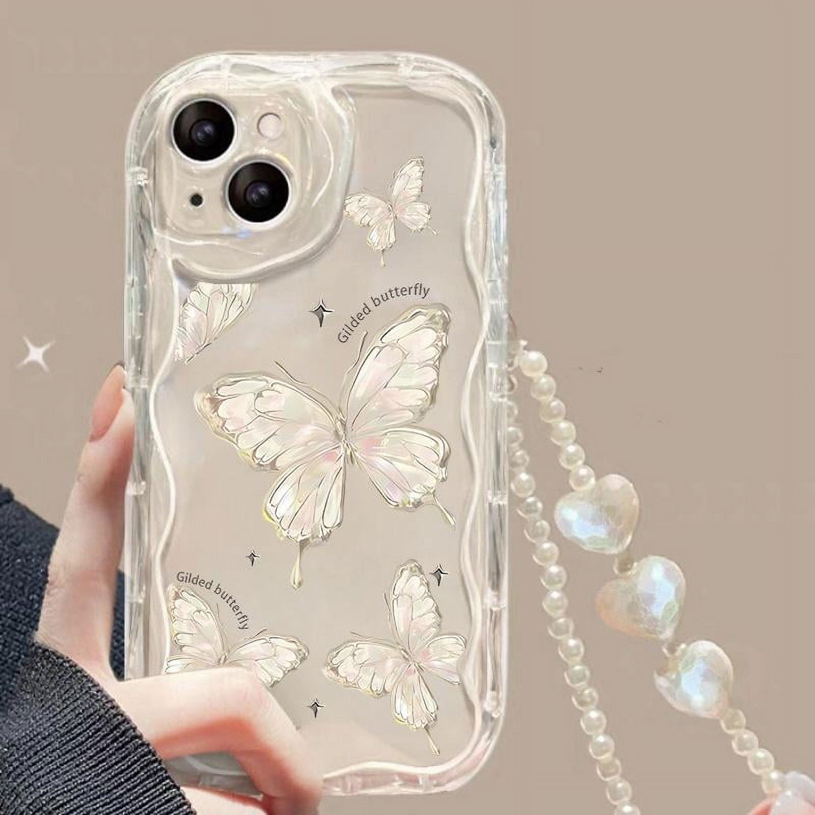 S24 Ultra 3D Flower Chain Lanyard Phone Case For Samsung Galaxy A54 5G A55 A35 A25 A15 Soft Wavy ...