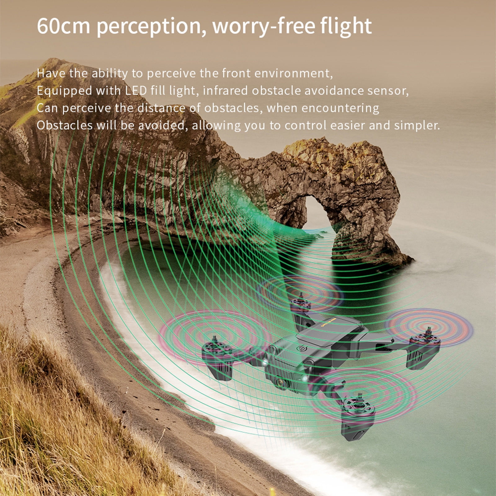 S27 Remote Control Drone With 4K High Definition Cameras Led Lights ...
